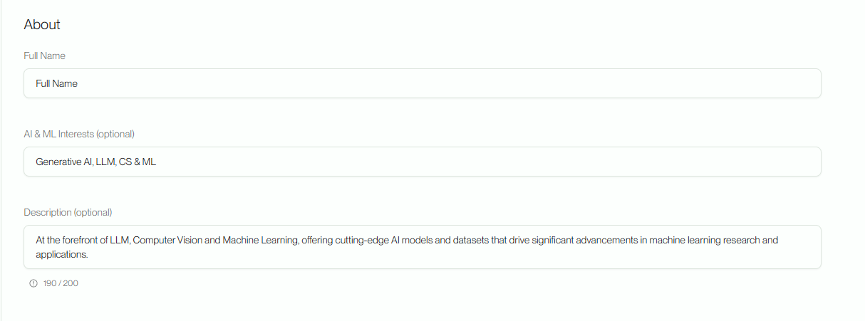 User Profile Information – AIOZ AI Docs